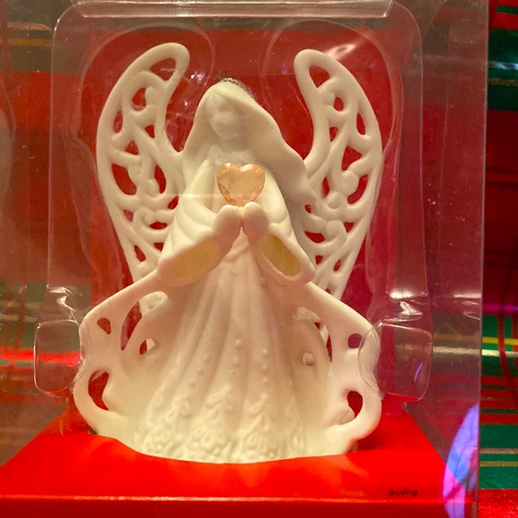 Holiday | 7 Holiday Lane Ceramic Angel With Acrylic Heart Shape July ...